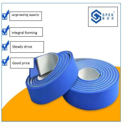 China Blue Foam PVC Conveyor  Belt  For Temperature Range -20 C To 80 C for sale