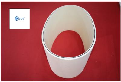 China Endless Smooth Rubber Fish Bone Separation Belt White Color for sale