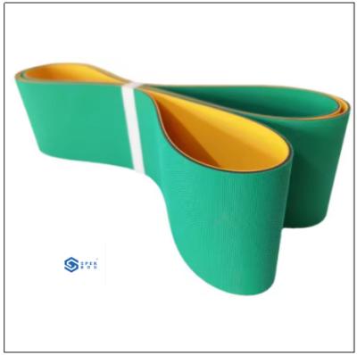 China Spinning Circumference  2445mm* Width 11mm Green Spindle Belt With Finger Joint For Spinnig Textile Machinery Spare Parts for sale