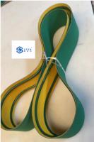 China Rubber High-Speed Flat Belt , Woodworking Planer Transmission Conveyor Belt , Yellow -Green Endless Nylon Belt And Nylon Flat Belt Customization for sale