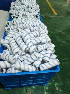 China Paint Roller White With Blue Stripes For Painting Wall , Door , Floor , Ceiling , Roof for sale