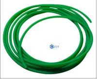 China Green solid PU rough -top round conveyor belt for sale