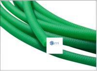 China Green solid PU rough -top round conveyor belt for sale