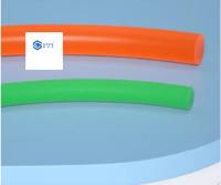 China Green solid PU rough -top round conveyor belt for sale