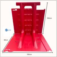 China Height 100cm  red ABS plastic  anti-UV coating  flood barrier for sale