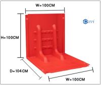 China Depth 104cm , red ABS plastic  anti-UV coating  flood barrier for sale