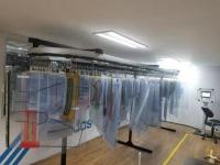 China Customized workshop SS Logistics Garment Hanging System for sale