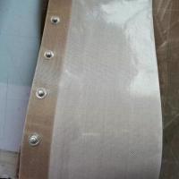 China PTFE Coated Glass Fiber Conveyor Belts With Button for sale