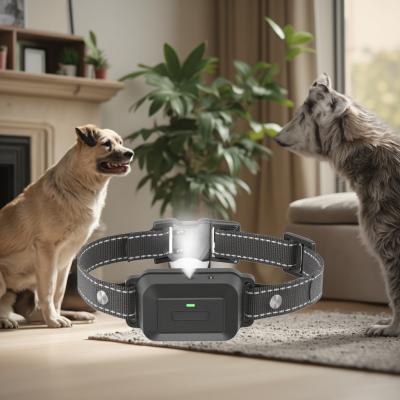 China Rechargeable USB Bark Control Dog Spray Collar IPX5 Waterproof 20h Battery Safe Deterrent Black for sale
