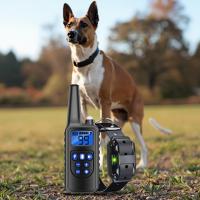 China Waterproof Smart Electric Dog Bark Control Device & Training Collar with Remote Control Rechargeable IP67 Rated Plastic Material for sale