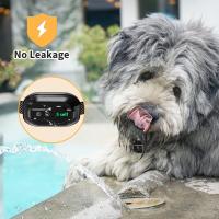 China Waterproof Rechargeable Dog Bark Control Collar IP67 for Large Medium Small Dogs Anti Barking Training 20h Battery for sale