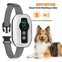 China Waterproof Rechargeable Dog Bark Control Collar IP67 for Large Medium Small Dogs Anti Barking Training 20h Battery for sale
