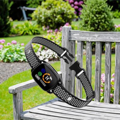 China Rechargeable Anti Bark Dog Training Collar Smart AI Chip Waterproof IP67 20H Battery for Small Medium Dogs for sale