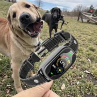 China Smart Automatic Anti-Bark Dog Training Collar Rechargeable IP67 Waterproof 20+ Hours Battery for sale