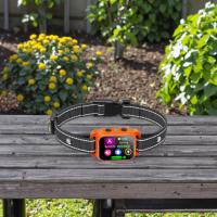 China Rechargeable Anti Bark Dog Training Collar IP67 Waterproof Vibration Smart Pet Collar 20H Battery for sale