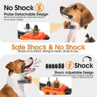 China Rechargeable Anti Bark Dog Training Collar IP67 Waterproof Vibration Smart Pet Collar 20H Battery for sale