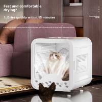 China 72L Electric ABS Plastic Pet Drying Box for Cats Dogs Low Noise Indoor Use Modern Design for sale