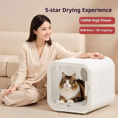 China 70L Electric Pet Drying Box ABS Eco Friendly Cat Dog Grooming Blower Machine Low Noise Modern for sale