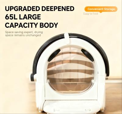 China Automatic Plastic Pet Drying Box 65L Foldable Low Noise Digital Display 220V for sale