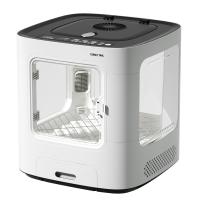 China Automatic Quiet Pet Drying Box 220V with Temperature Control Transparent Door ABS Plastic for sale