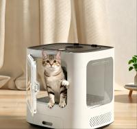 China Automatic Quiet Pet Drying Box 220V with Temperature Control Transparent Door ABS Plastic for sale