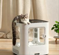 China Automatic Quiet Pet Drying Box 220V with Temperature Control Transparent Door ABS Plastic for sale