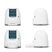 China Automatic Intelligent Cat Litter Box 65L Oversized Anti-Splash Plastic Easy Clean Closed Toilet for Cats for sale