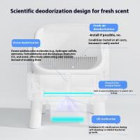 China Automatic Smart Cat Litter Box 80L Open Top Self Cleaning with APP Control Dual Safety Sensors PP Plastic for sale