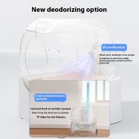 China Durable PP Plastic Eco-Friendly 64L Square Large Capacity Self-Cleaning Automatic Cat Litter Box with Easy Clean Feature for sale