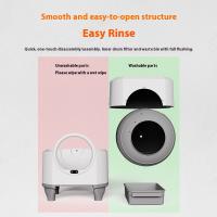 China 80L Automatic Cat Litter Box Radar Gravity Infrared Induction Anti-Pinch Plastic Toilet Easy Clean Eco-Friendly for sale