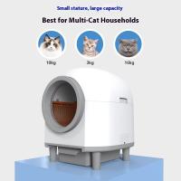 China Smart Automatic Self-Cleaning Cat Litter Box 80L Large Capacity Anti-Pinch APP Control Odor Removal for sale