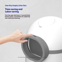 China Self-Cleaning Smart Cat Litter Box ABS Plastic Automatic 60L Large Capacity Quadrate Eco-Friendly for sale