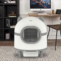 China Custom Extra Large Plastic Smart Cat Litter Box 60L Automatic Self-Cleaning Eco-Friendly APP Control for sale