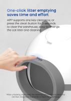 China Custom Extra Large Plastic Smart Cat Litter Box 60L Automatic Self-Cleaning Eco-Friendly APP Control for sale