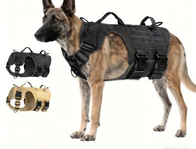 China For Large Dogs Tactical Dog Harness Adjustable Quick Release Breathable for sale