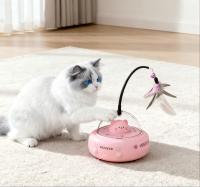 China Electric Chicken Ball Toy Automatic Laser Feather Bell Lifelike Interactive USB Rechargeable Adjustable for sale