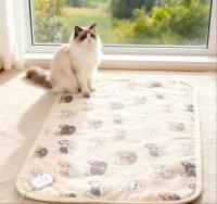 China Temperature Control Smart Pet Heating Blanket Removable Washable Safe for Chickens Cotton Round for sale