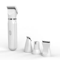 China Stainless Steel Rechargeable Pet Grooming Kit with Multiple Attachments Hair Removal Mitts Rollers for Dogs Cats for sale