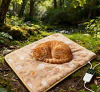 China Waterproof Cotton Smart Pet Heating Blanket 40W Temperature Control Removable Washable Round for Chickens for sale