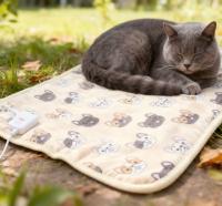 China Heating Smart Pet Blanket 300g with Temperature Control Removable Washable Cotton for Chickens for sale