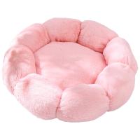China Soft Wool Cat Bed Plush Fluffy Design Removable Washable Cozy Pet Furniture 50x40cm for sale
