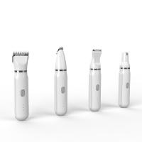 China Stainless Steel Pet Hair Removal Mitts Rollers Set Electric Rechargeable Adjustable Blade 3 Speeds for sale