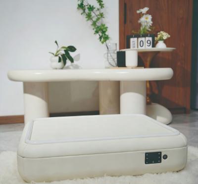 China Temperature Control Wool Pet Mat Smart Heating Massage LED Lights 50x60cm Non Slip Washable for sale