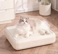 China Smart Wool Pet Mat with LED Lights Music Player Temperature Control Washable Cushion for Cats 60x40cm for sale