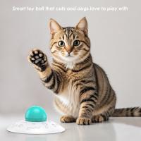 China Interactive 3-in-1 Cat Dog Toy Rechargeable Automatic Rolling Ball Eco-Friendly Plastic with Feather Wand for sale
