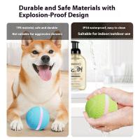 China 2025 Rechargeable Eco-Friendly Silicone LED Flash Light Cute Automatic Rolling Ball Motion Activated Interactive Movement Toy for sale