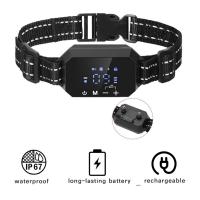 China Portable Smart GPS Wireless Dog Fence System IP67 Waterproof Rechargeable Training Shock Collar for Dogs for sale