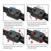 China Portable Smart GPS Wireless Dog Fence System IP67 Waterproof Rechargeable Training Shock Collar for Dogs for sale