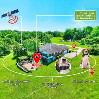 China Portable Smart GPS Wireless Dog Fence System IP67 Waterproof Rechargeable Training Shock Collar for Dogs for sale