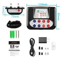 China Smart Rechargeable Wireless Dog Training Collar IP67 Waterproof Shock Bark Stop for Outdoor Pets for sale